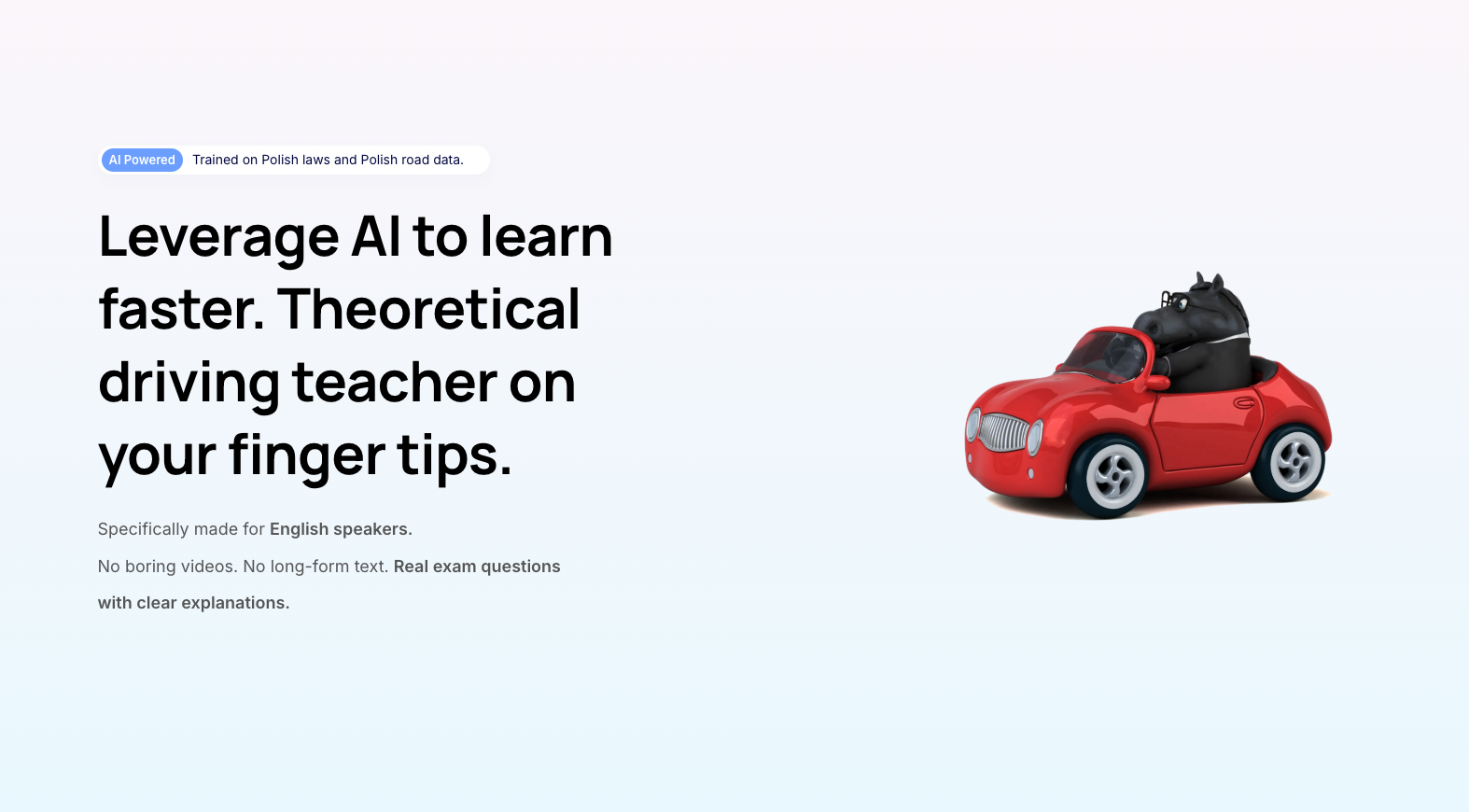 DrivingLicense.pl - Pass Polish Theoretical Driving Exam Using AI